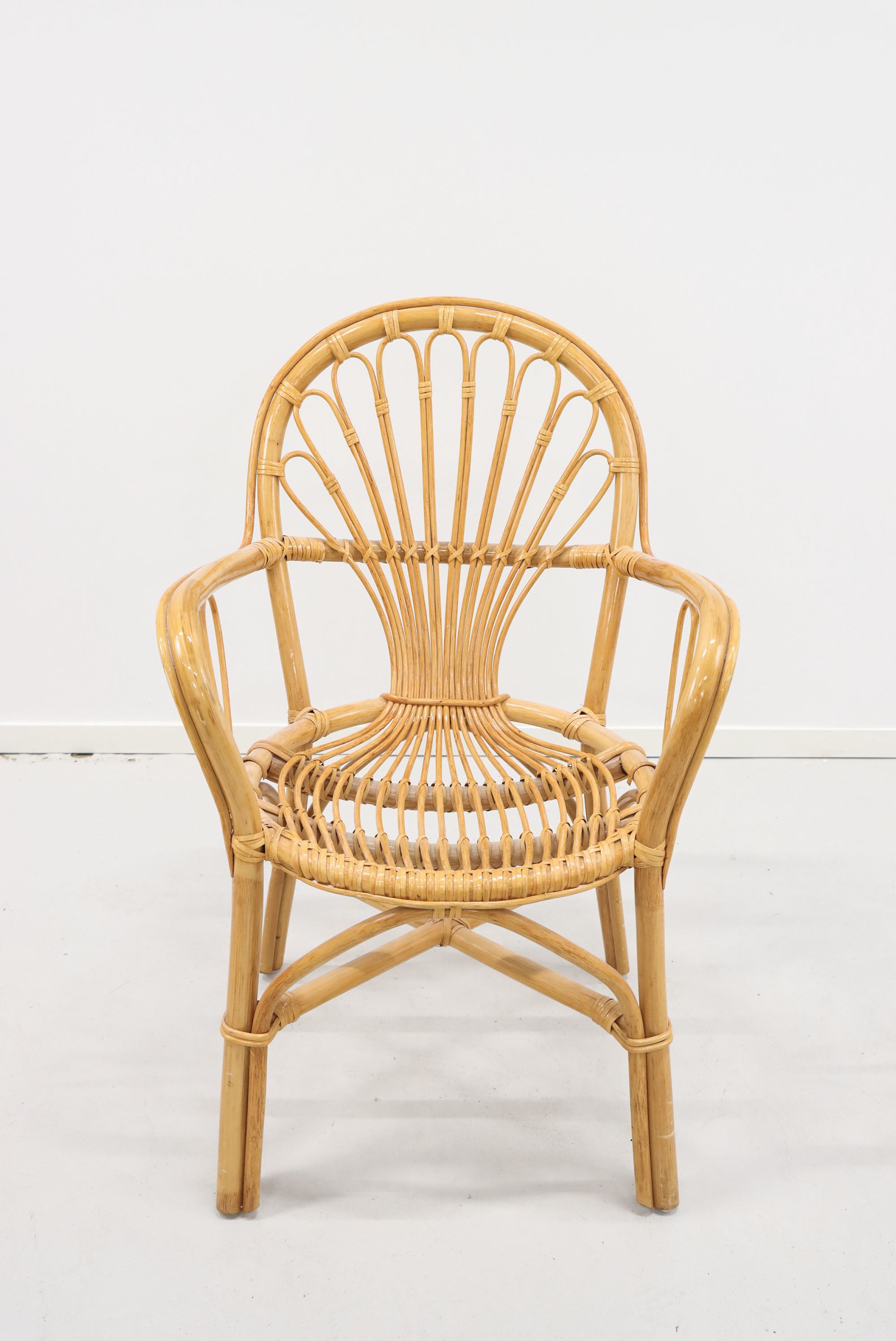 Stol i rotting/bambu, 1900-talets andra … | Auktion.se