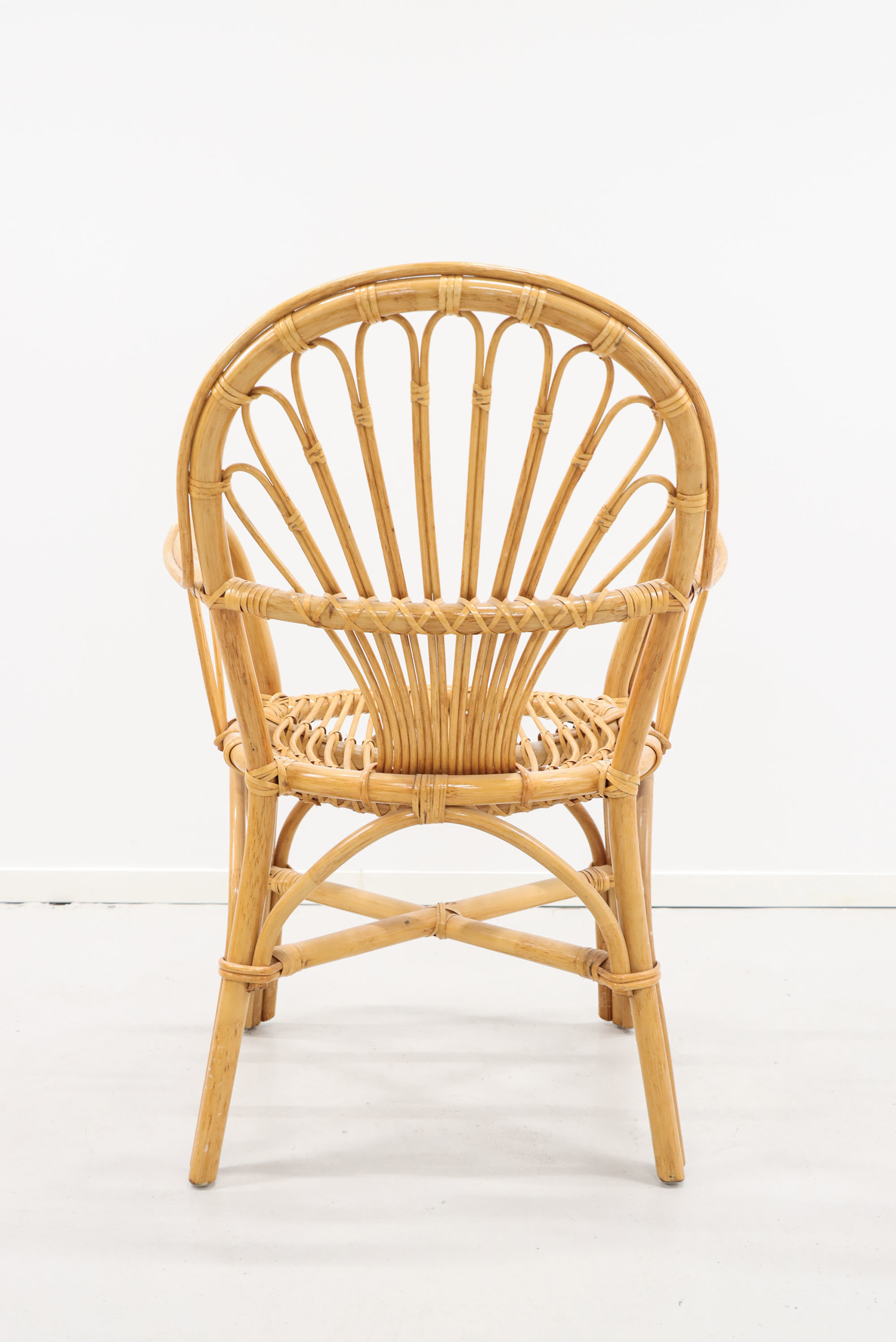 Stol i rotting/bambu, 1900-talets andra … | Auktion.se